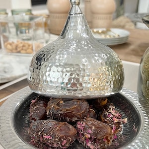 Crescent Moon Dome Plate (silver) - Etsy