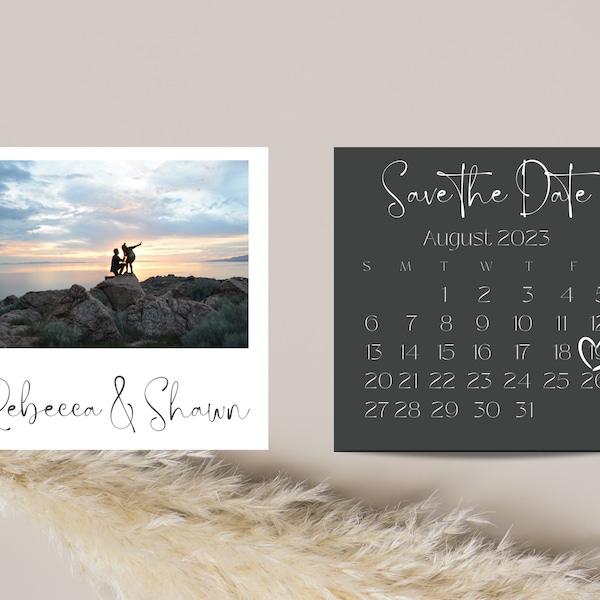 Square Save the Date - Etsy
