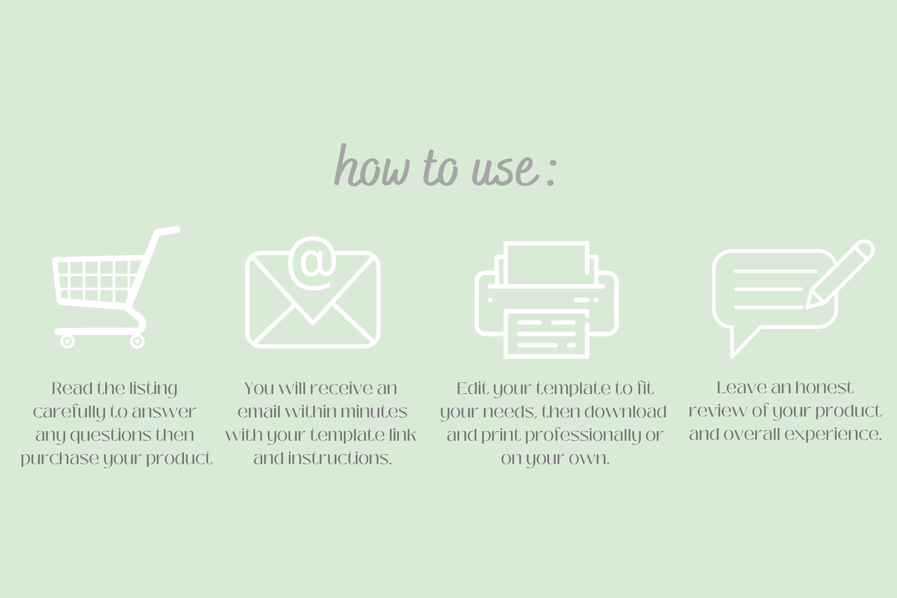 Printable Syllabus CANVA Template Digital Download Middle / High School ...