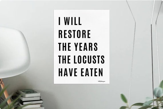 THE LOCUST YEARS Printable Word Art | Etsy