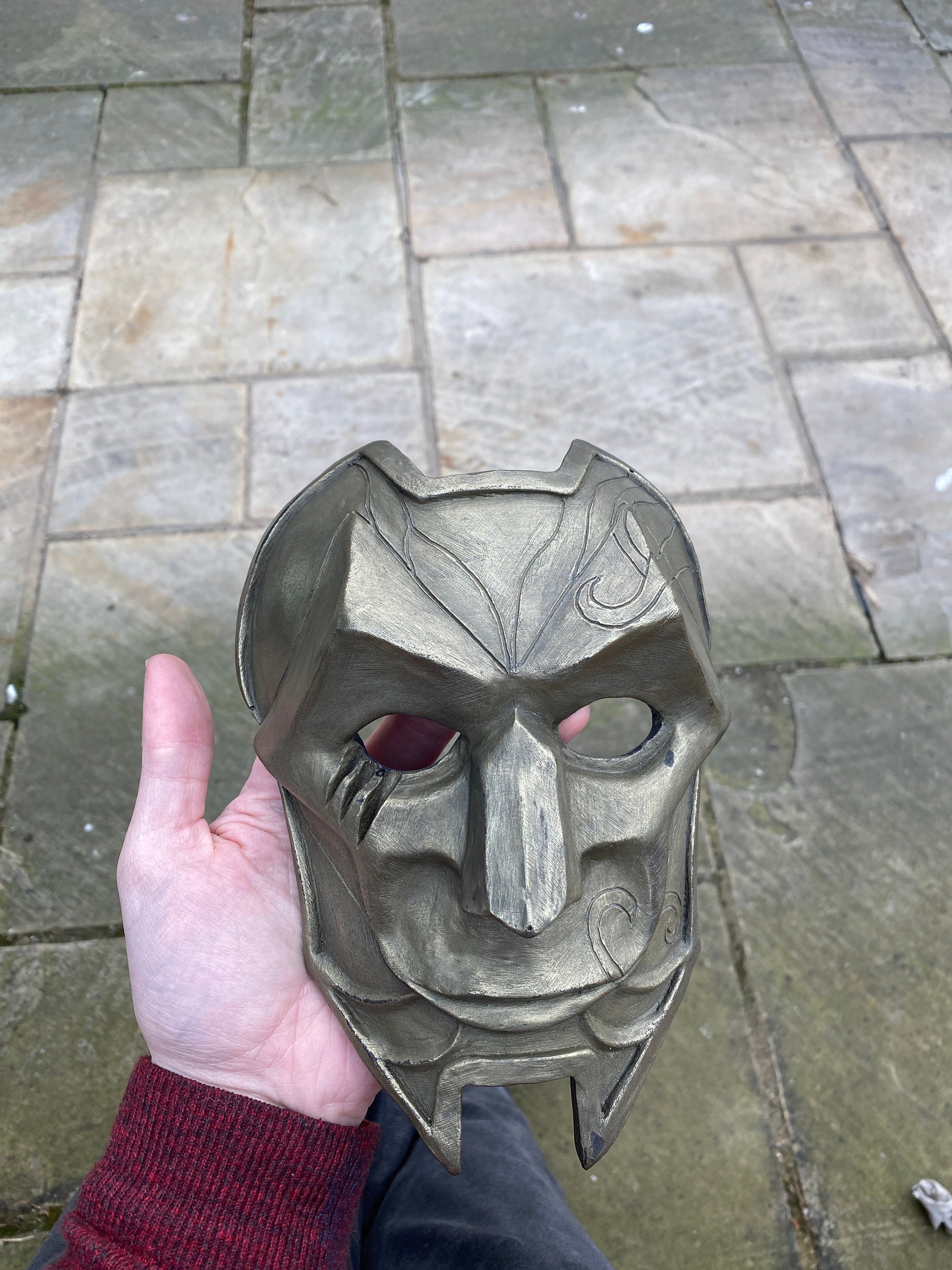 Hand Made Jhin Mask - Etsy