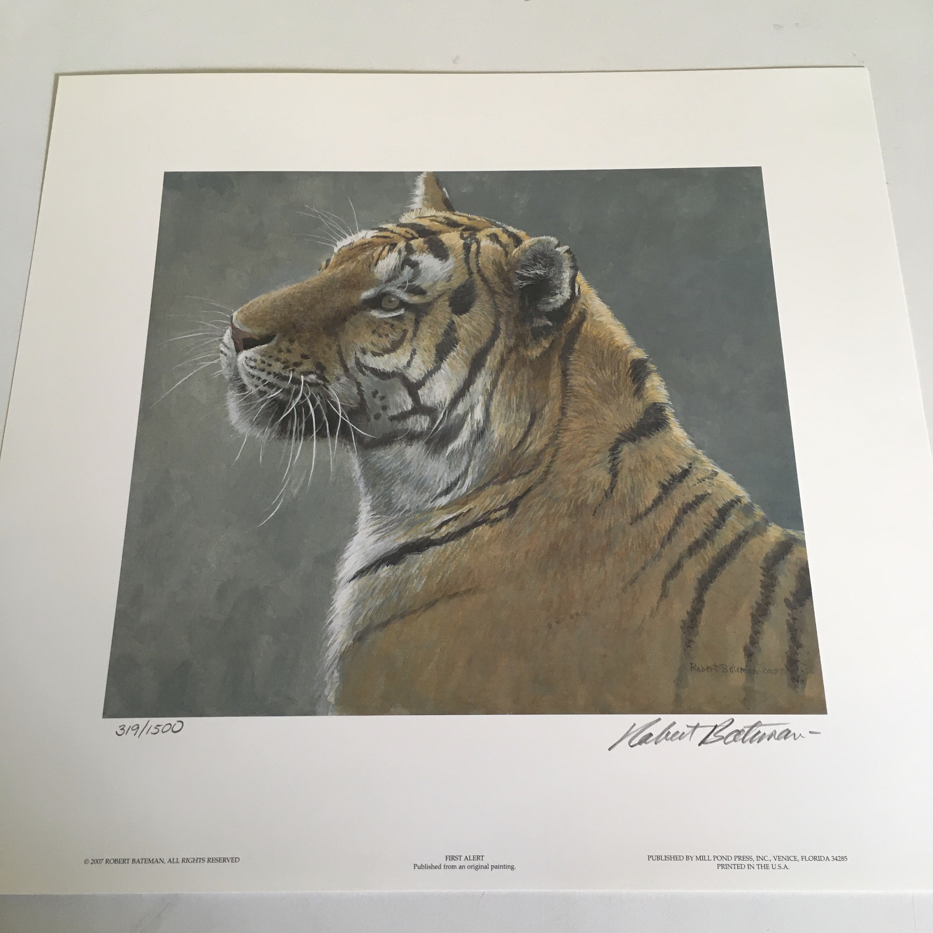 Robert Bateman First Alert Siberian Tiger Print Limited Edition Signed ...