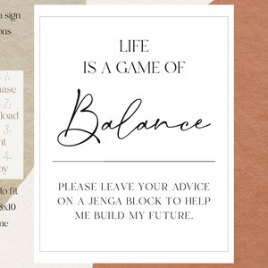 Jenga Guestbook Sign Graduation Party Birthday Party Celebration Any ...