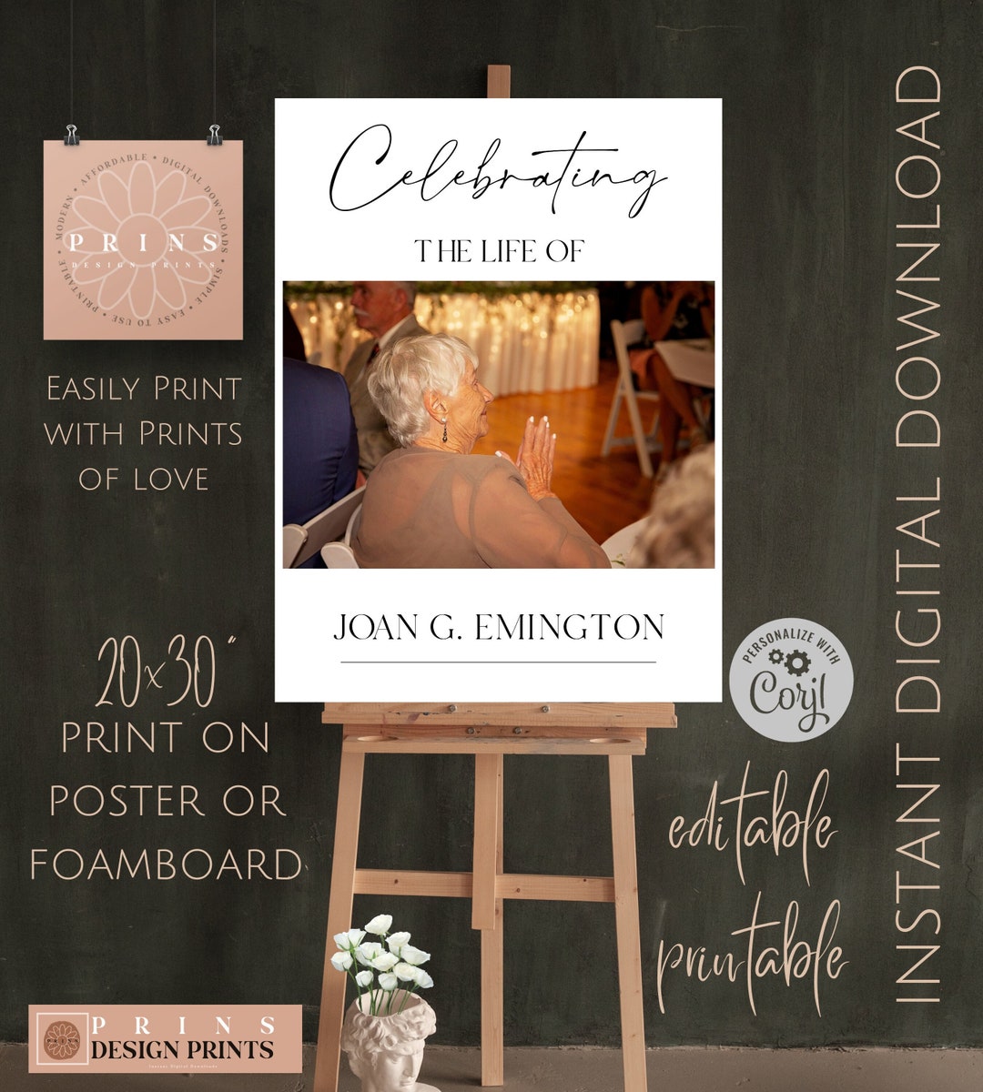 Funeral Visitation Poster Sign Foamboard - Etsy