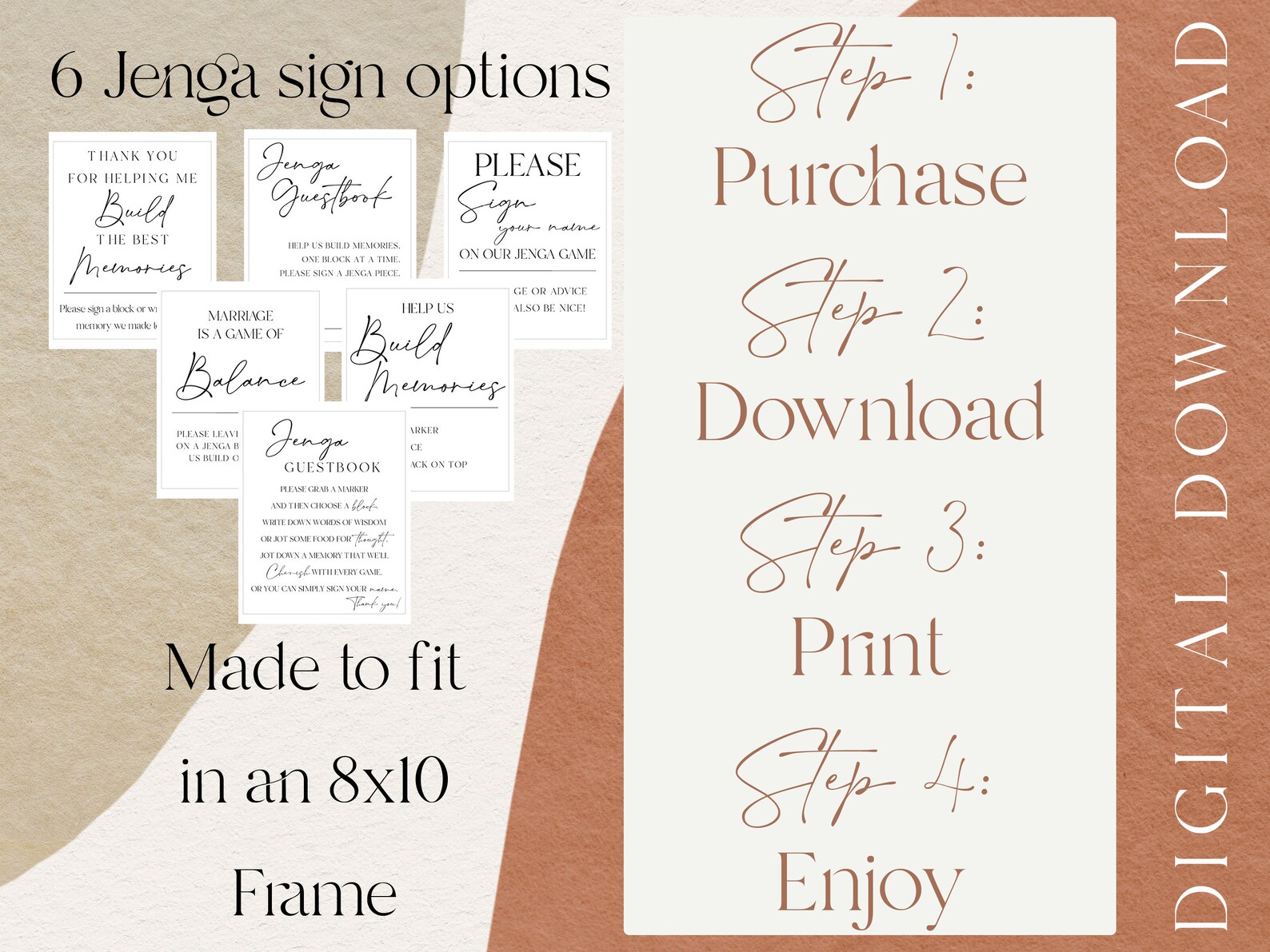 Jenga Wedding Guest Book, Jenga Sign, Marriage is a Game of Balance ...