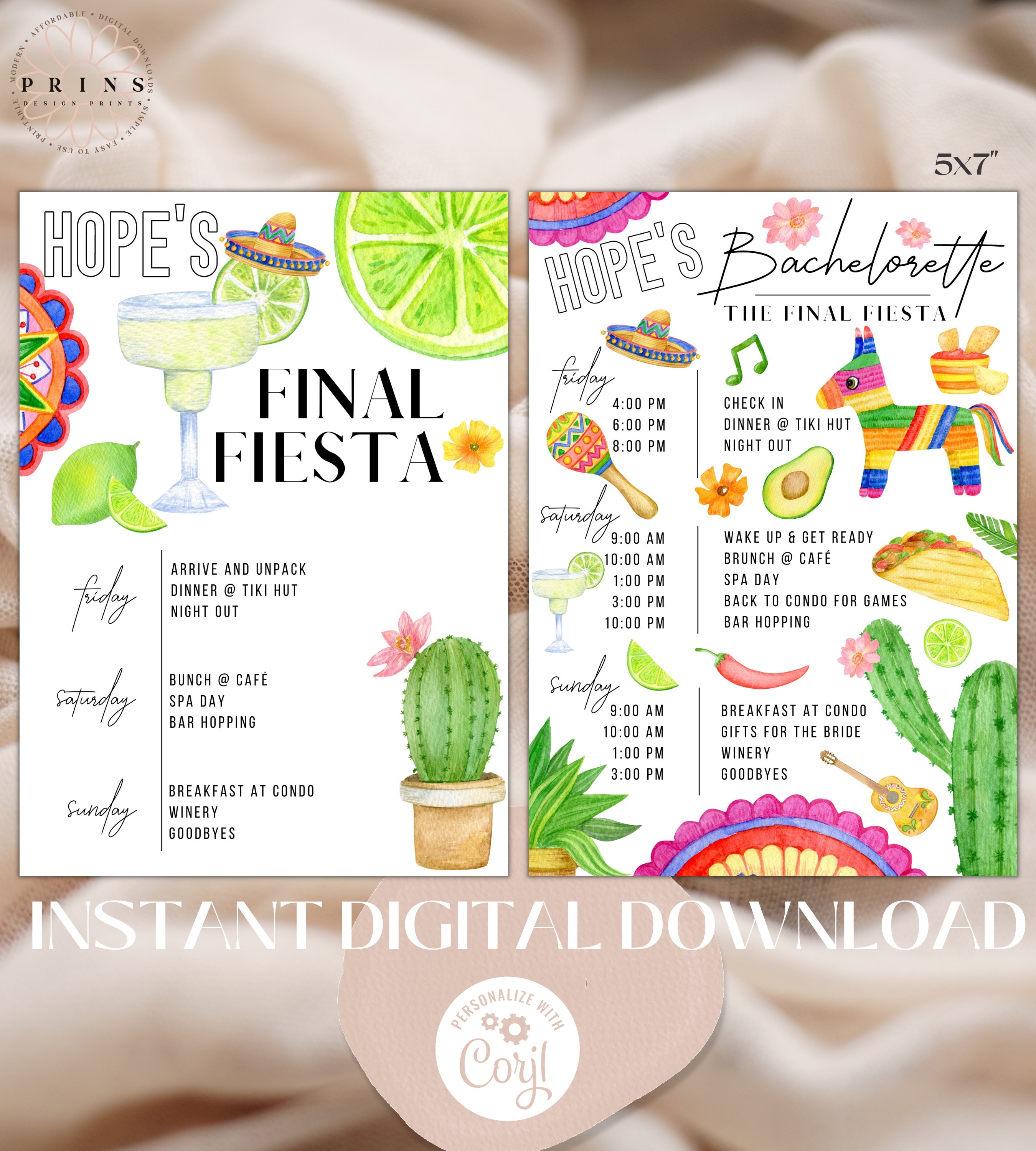 Bachelorette | Final Fiesta | Mexican Theme | Bach Party | Editable ...