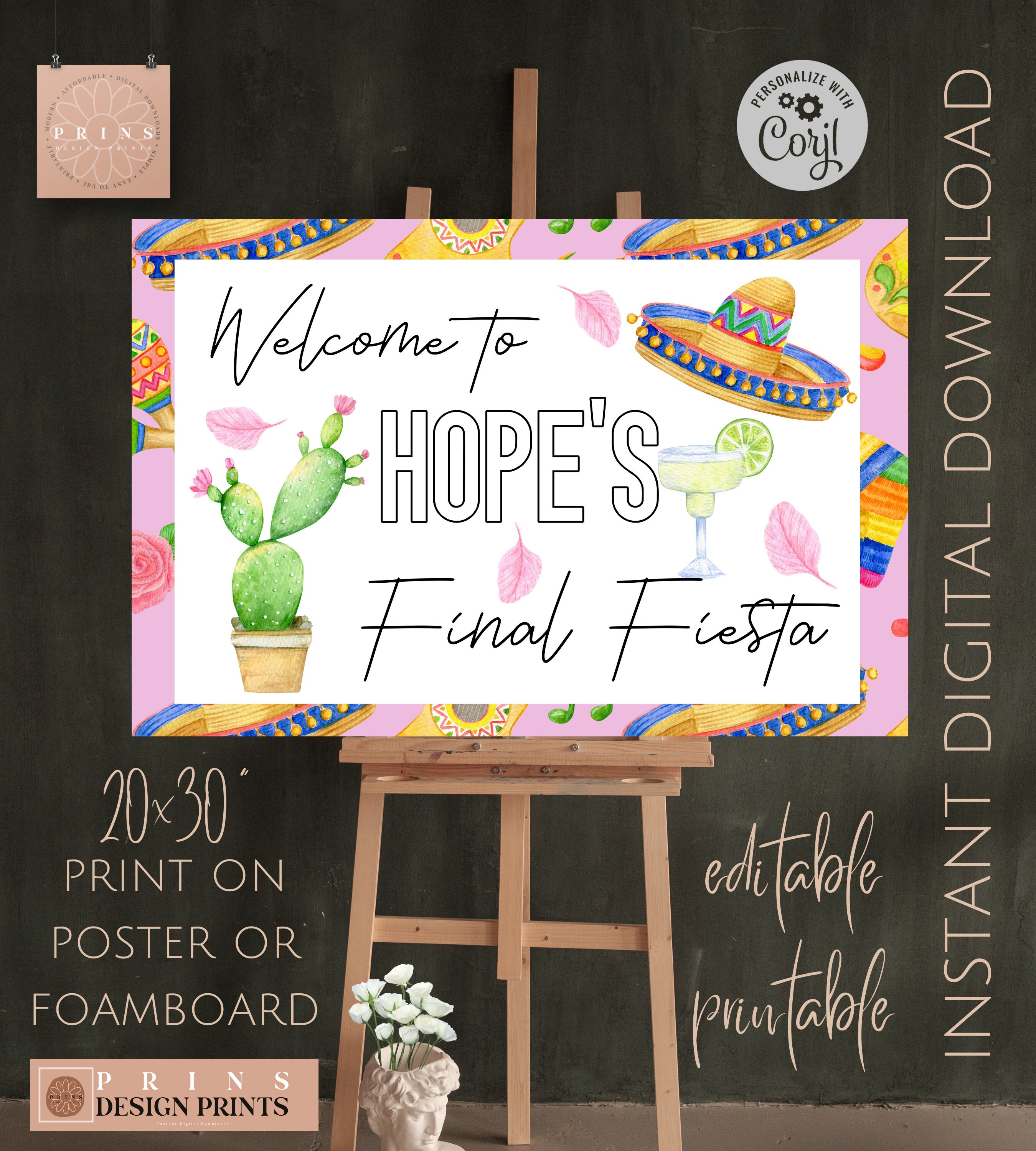 Bachelorette Final Fiesta Mexican Theme Bach Party Editable Template ...