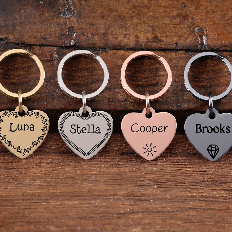 Heart Dog Tag - Etsy