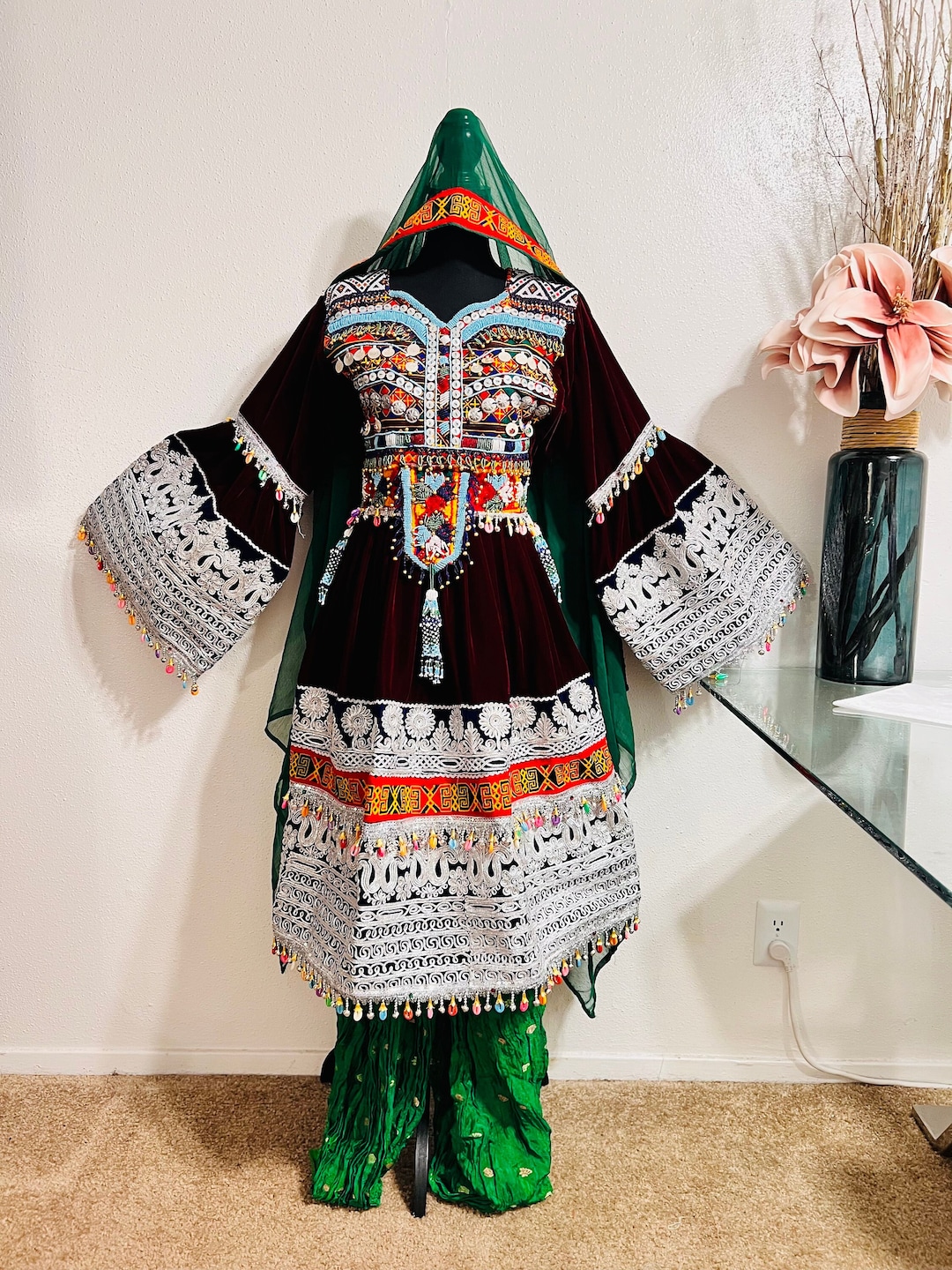 Afghan Kuchi Dress / Afghani Dress Custom Design / Kuchi Dress for ...