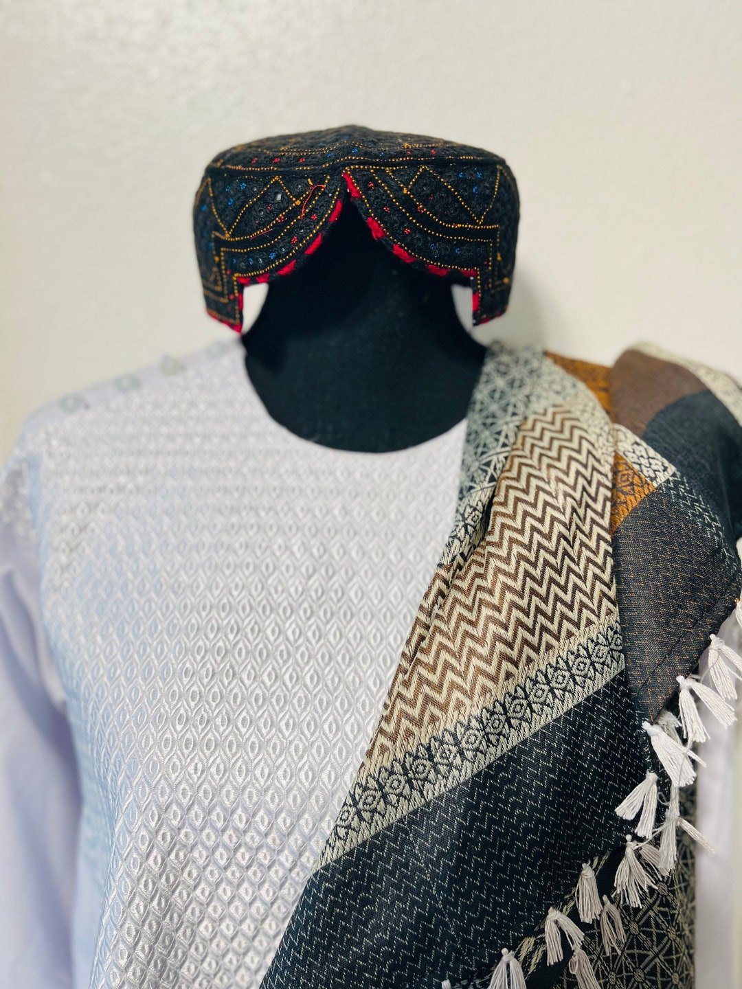 Kandahari Hat/afghan Handmade Kandahari Cap / Pashtun Traditional Hat ...