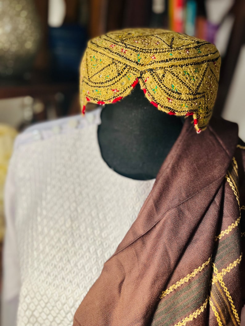Handmade Afghan Kandahari Hat: Traditional Pashtun Cap - Etsy