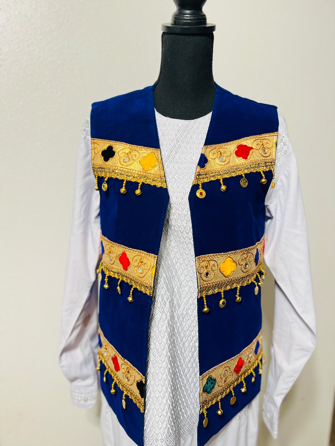 Afghan Traditional Waistcoat / Waskat for Men / Afghani Party & Wedding ...