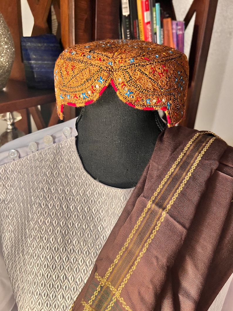 Handmade Afghan Kandahari Hat: Traditional Pashtun Cap - Etsy