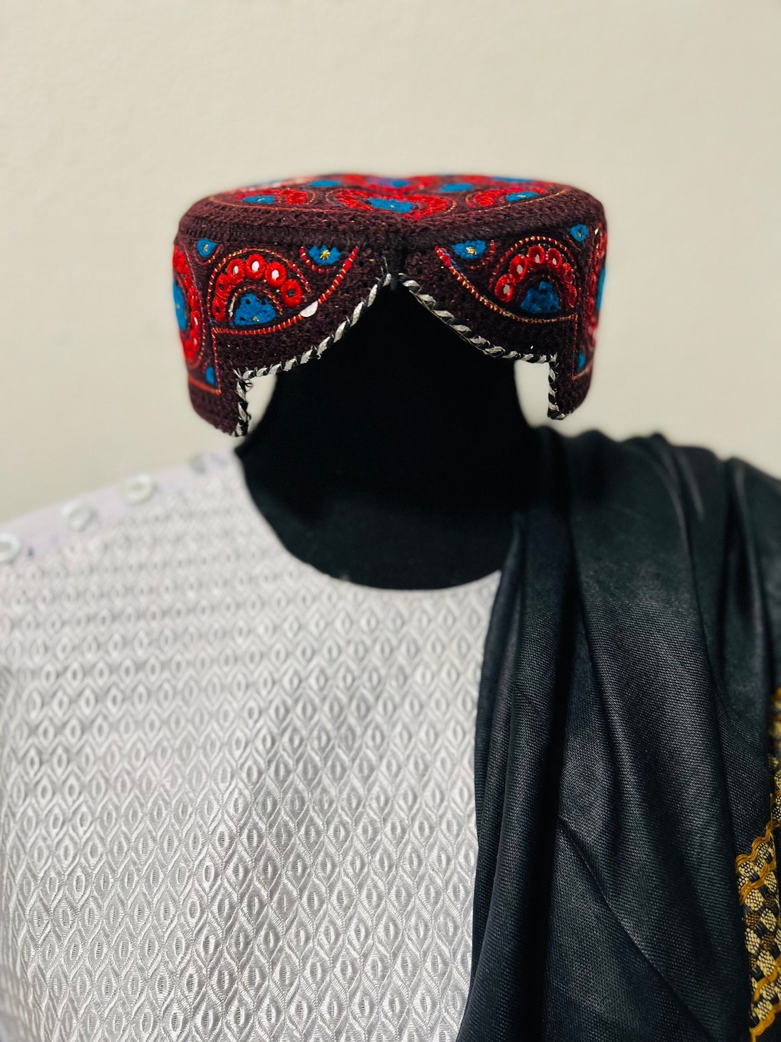 Handmade Afghan Kandahari Hat, Traditional Pashtun Cap - Etsy