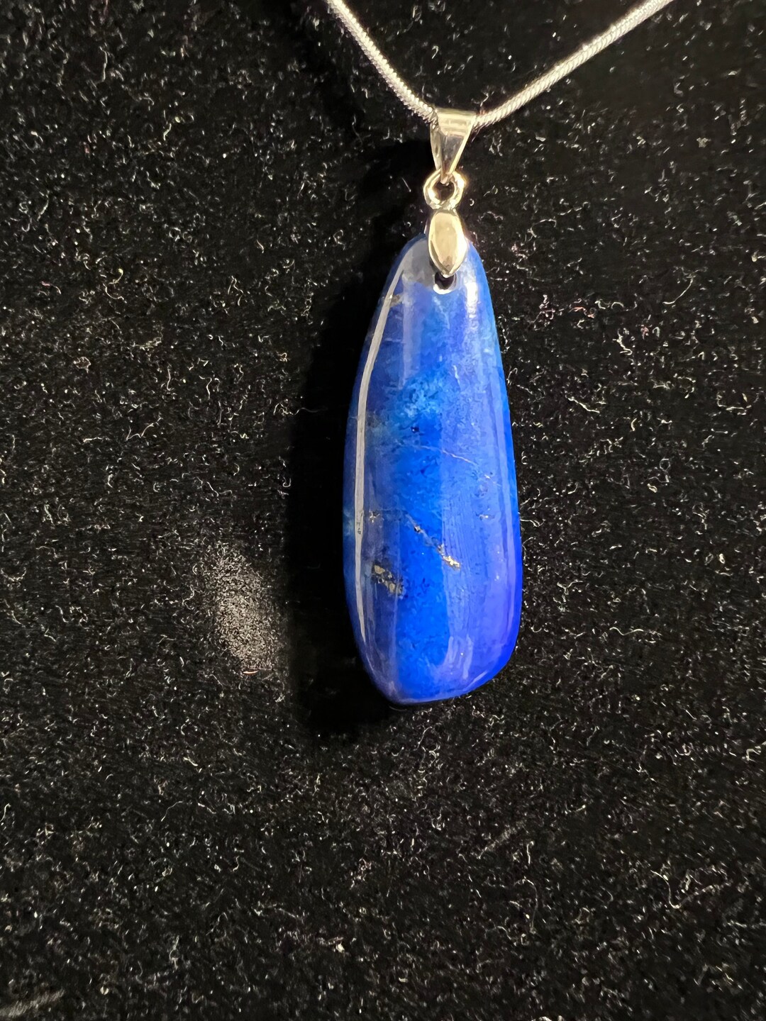 Afghan Azure Stone Necklace With Chain / Precious Stone Necklace With ...