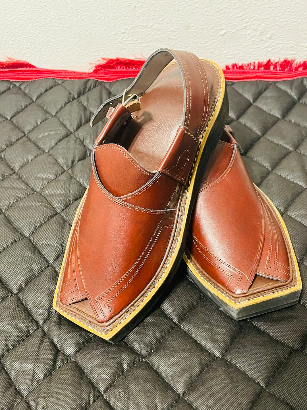 Afghan Hand Made Leather Chappal (chapli / Saplee) - Etsy
