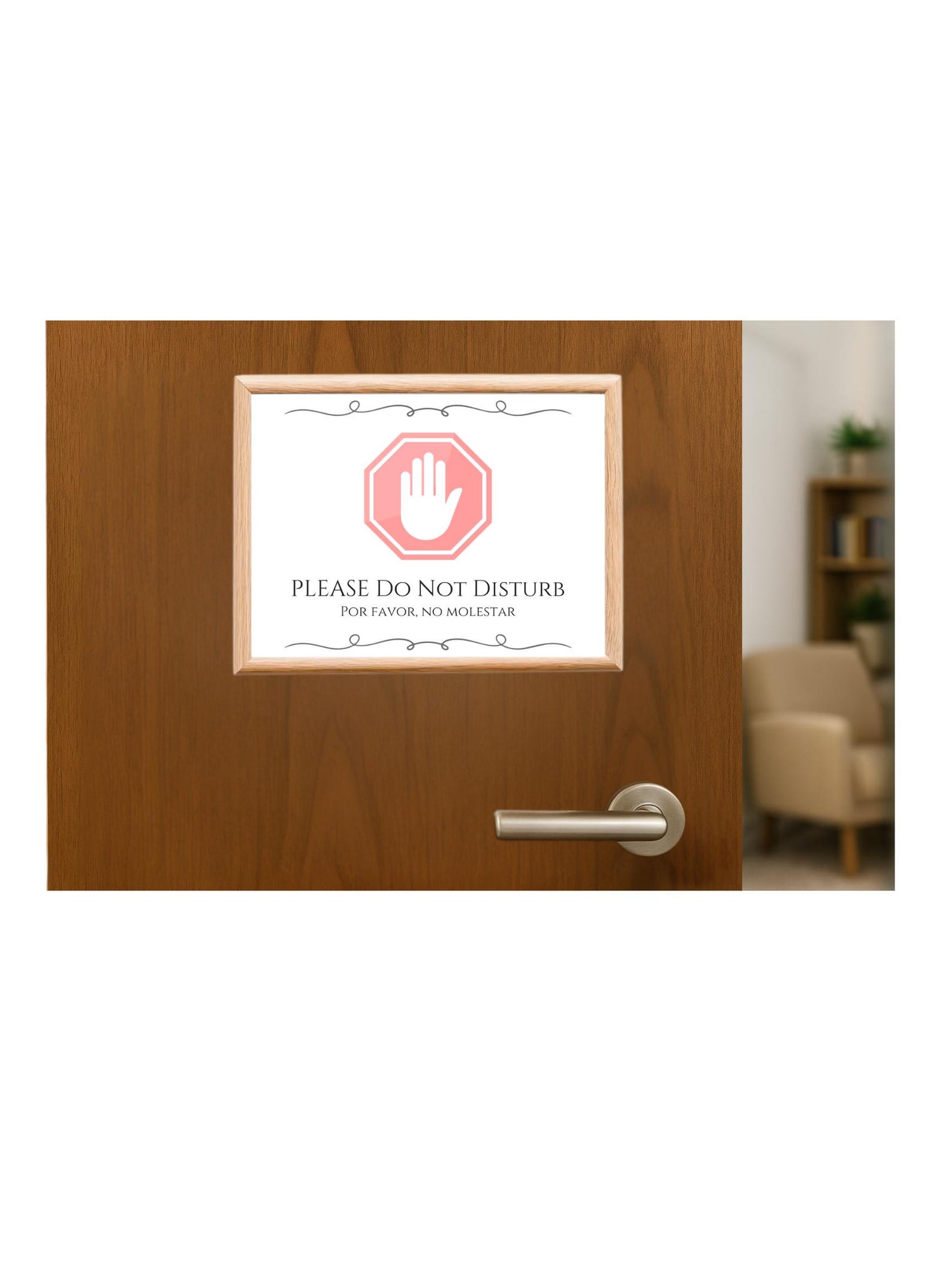 Therapist Welcome + Do Not Disturb Sign [bilingual English/spanish ...