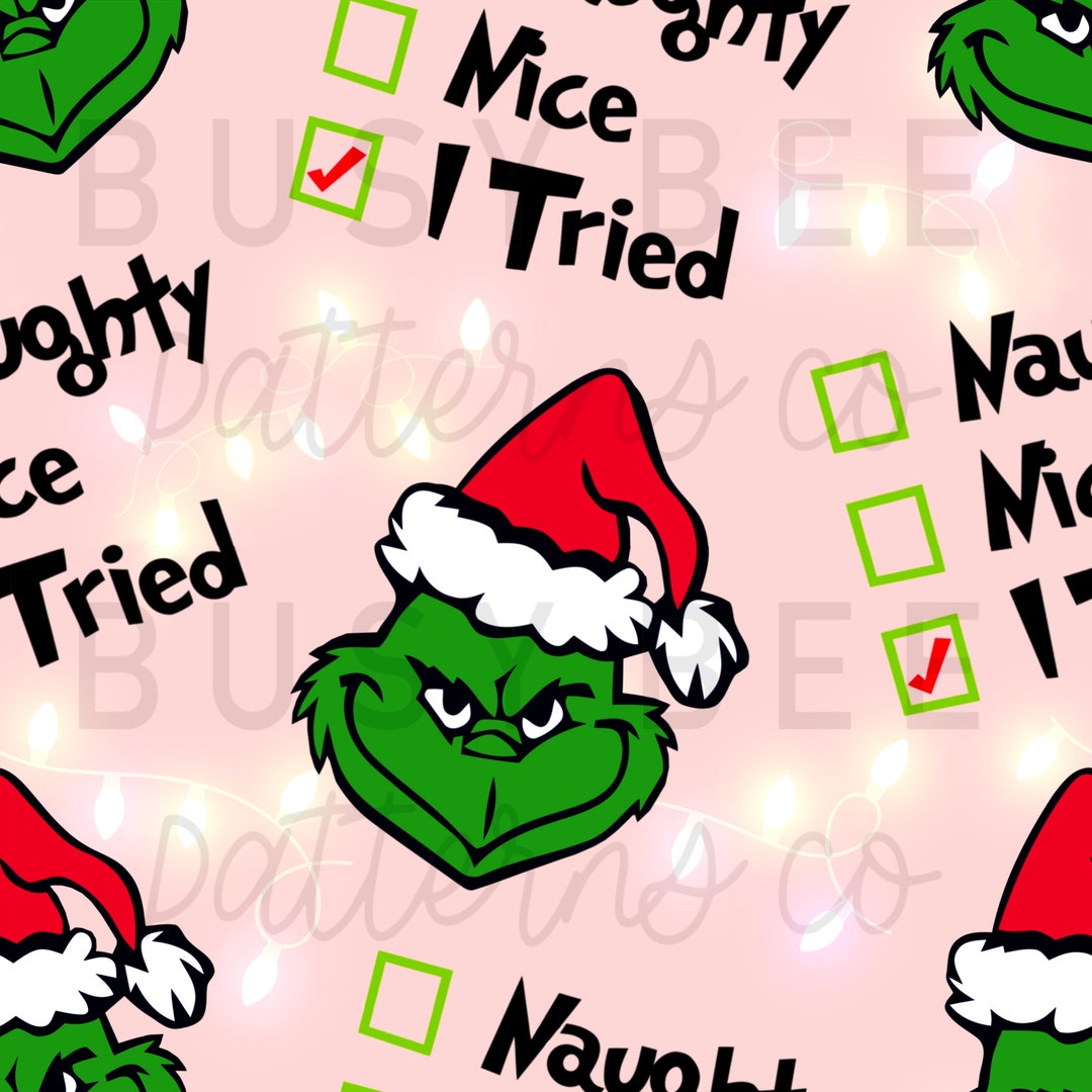 Green Guy Christmas Seamless File - Etsy