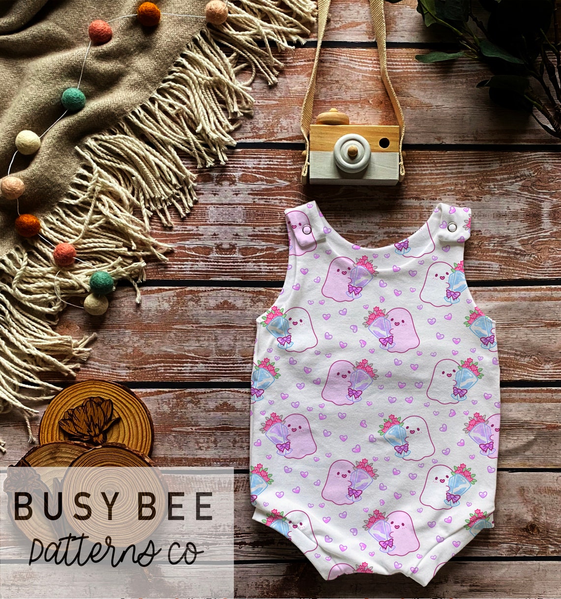 Boo Flowers Seamless Pattern - Etsy