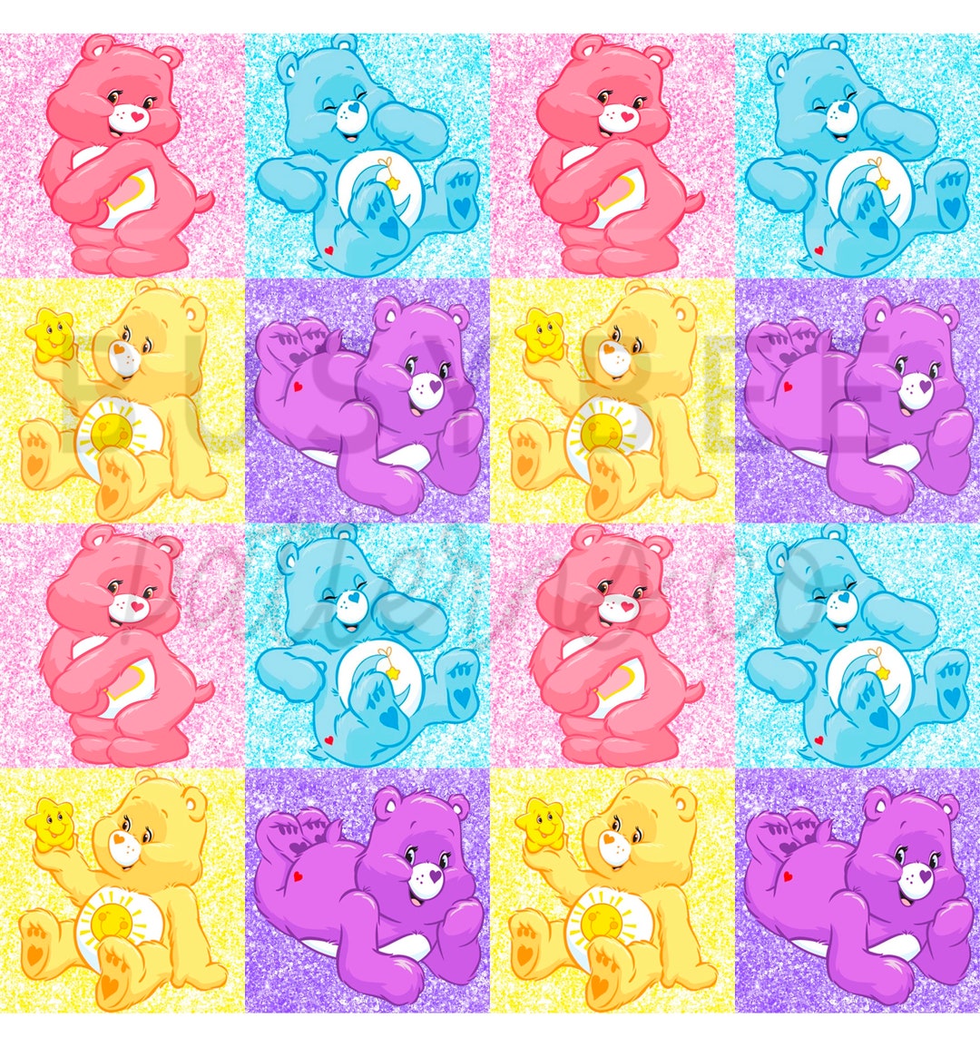 Cute Bears 90’s Kids TV Show Inspired Seamless File - Etsy