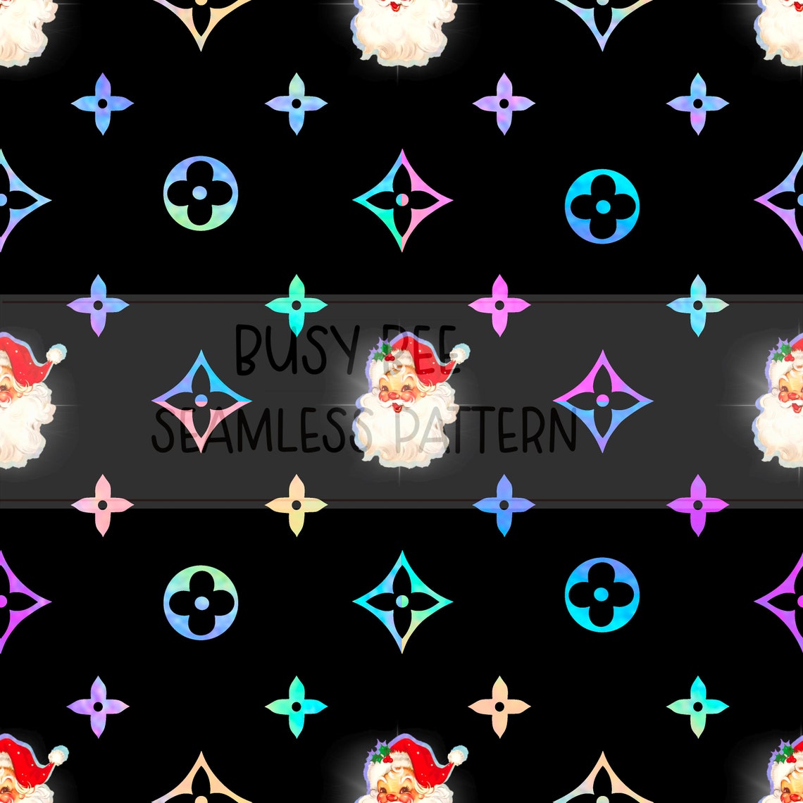 Boujee Santa Seamless File - Etsy