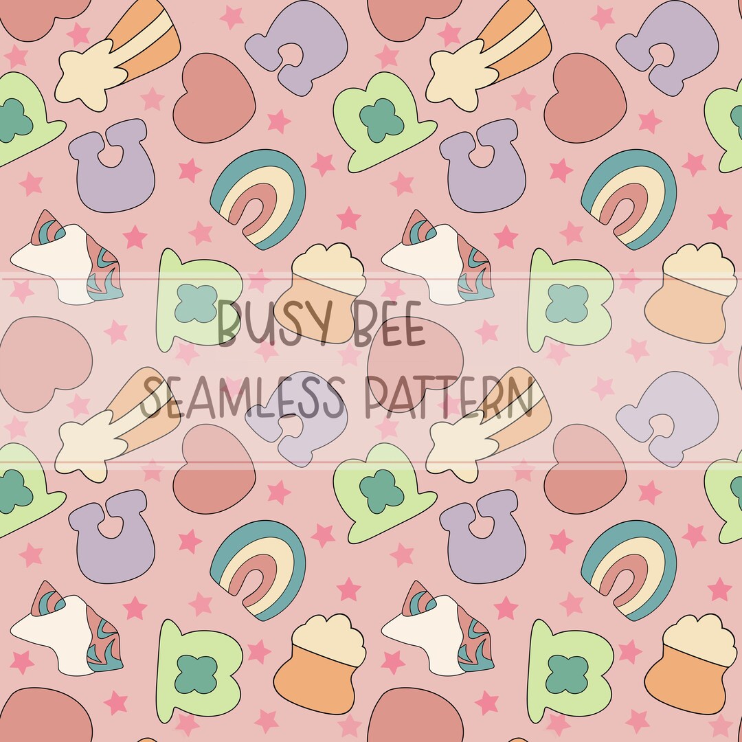 Saint Patrick’s Day Repeat Pattern , Lucky Charm Seamless Pattern - Etsy