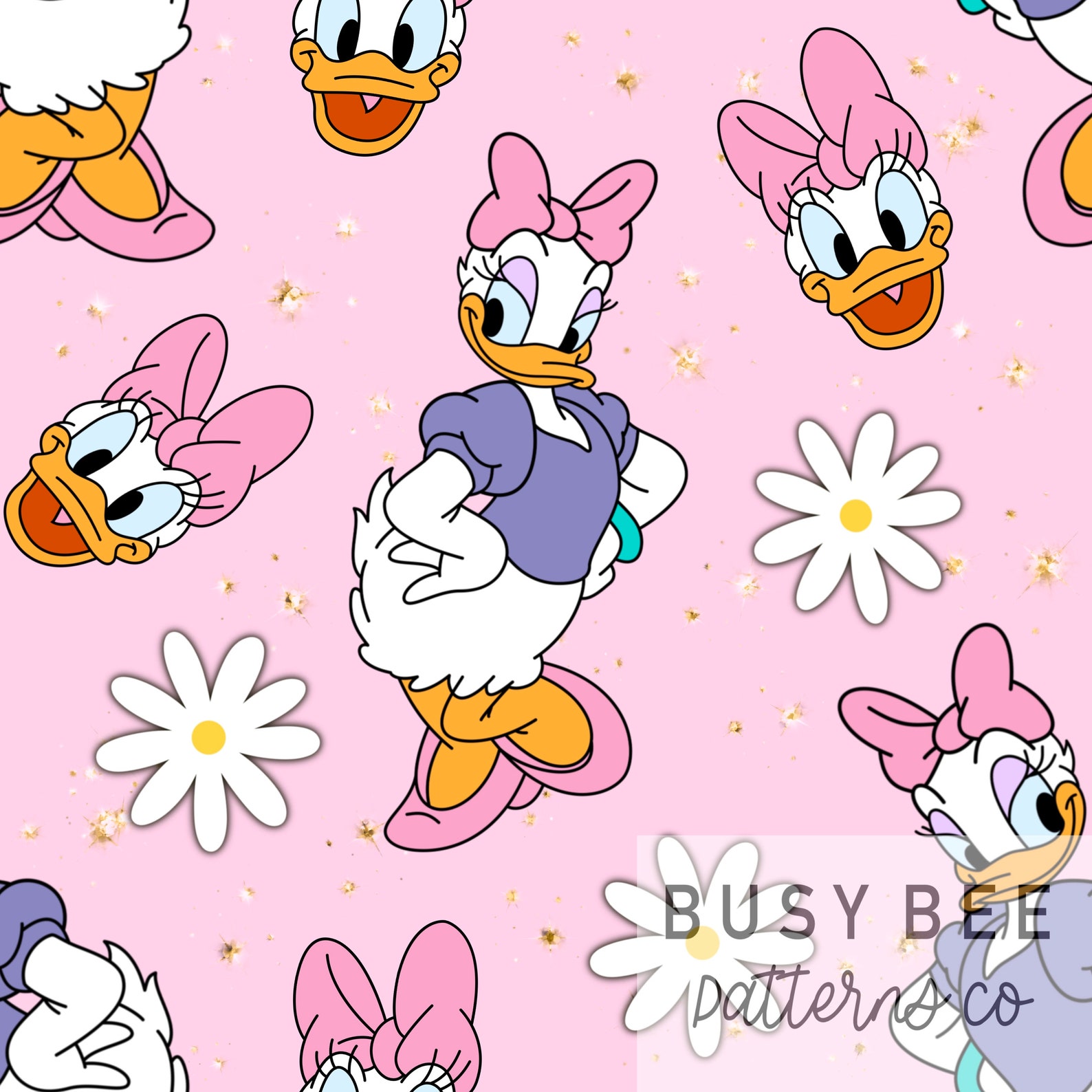 Daisy Duck Seamless File - Etsy
