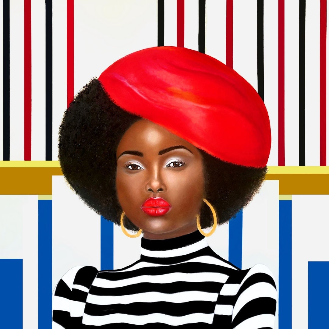 JUST-AFRO La CHRISTIANE ™ Poster - Etsy
