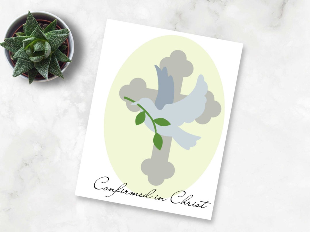 Printable Confirmation Greeting Card - 5"x7" - Confirmation, Religious ...