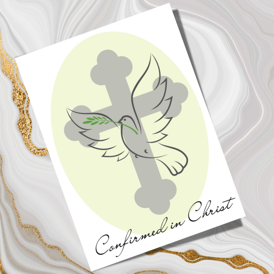 Printable Confirmation Greeting Card 5x7 | Etsy