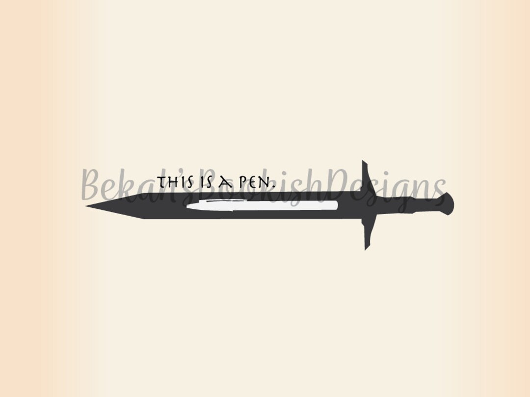 PJO: This is a Pen .svg .png. .jpeg - Etsy