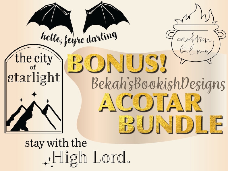 ACOTAR BONUS BUNDLE (svgs) - Etsy