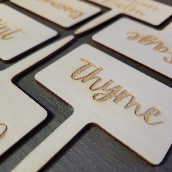 Wood Plant Labels - Etsy