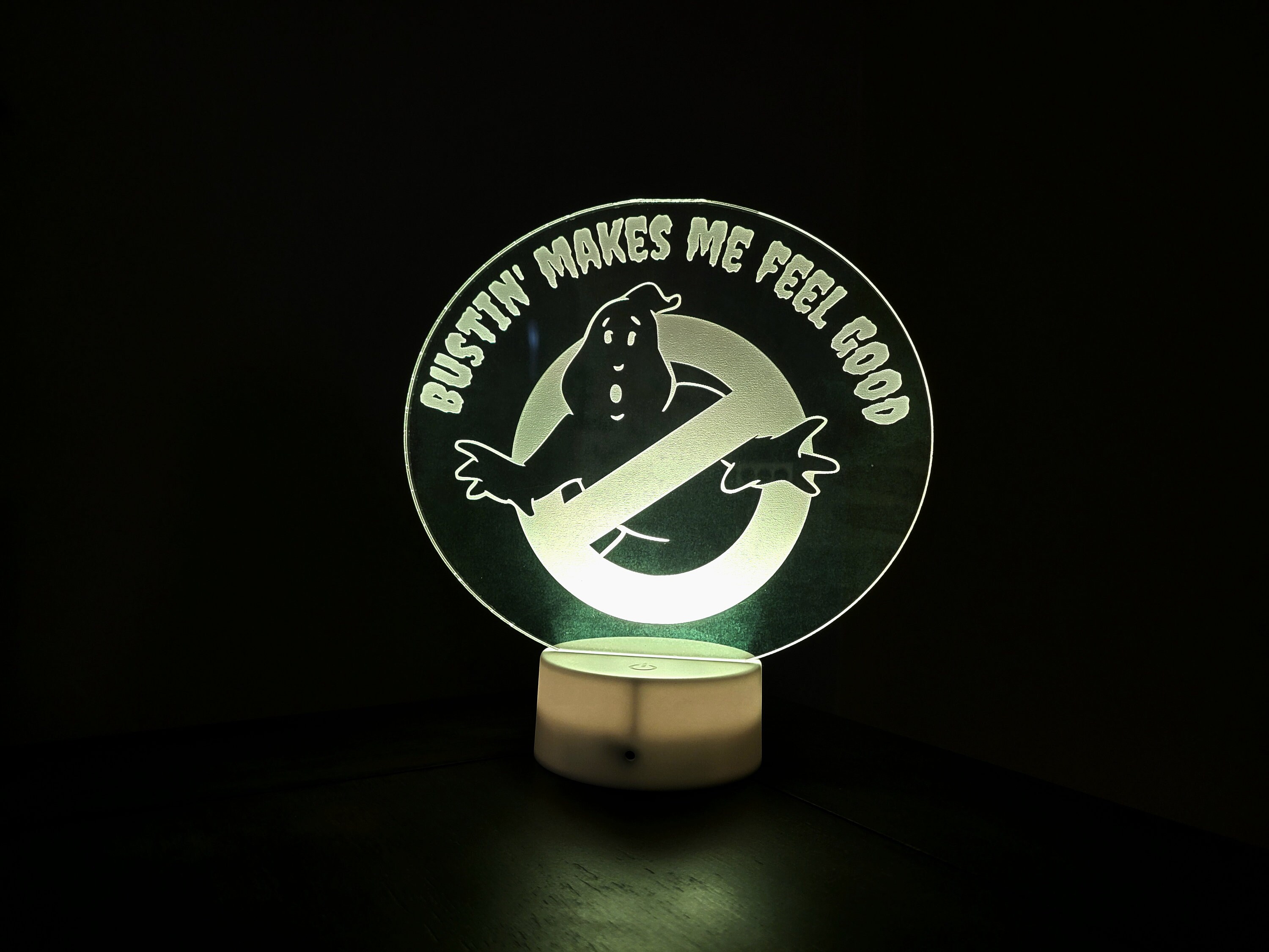 Ghostbusters Bustin Makes Me Feel Good Acrylic LED Light - Etsy