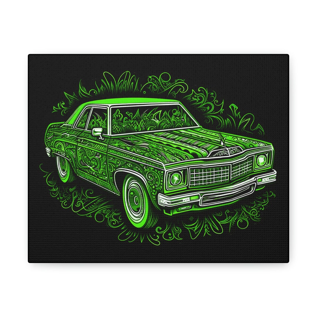 Lowrider, Canvas Gallery Wraps, Digital Art, Illustration, Mean Green ...