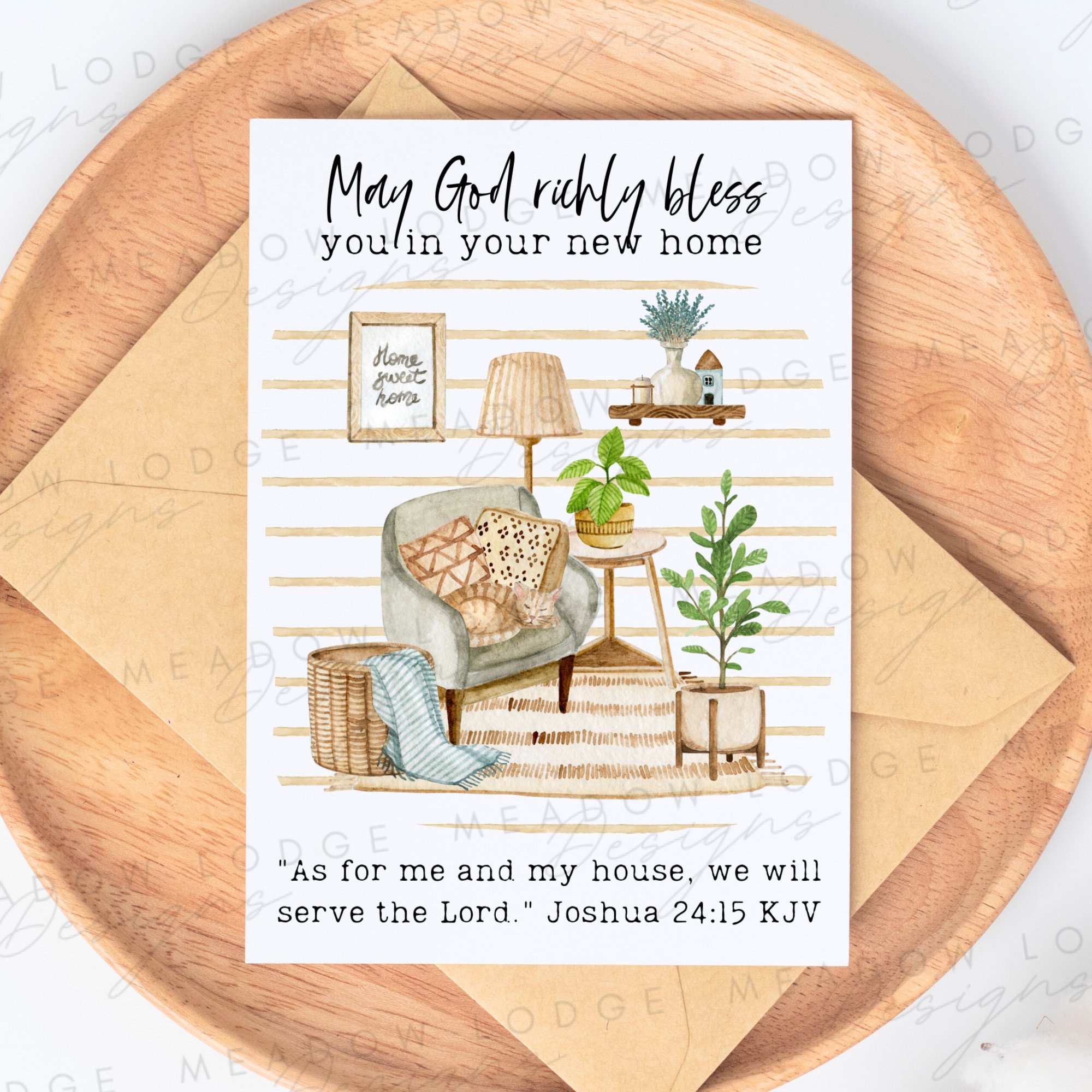 PRINTABLE God Bless You Christian New Home Card, Christian Housewarming ...