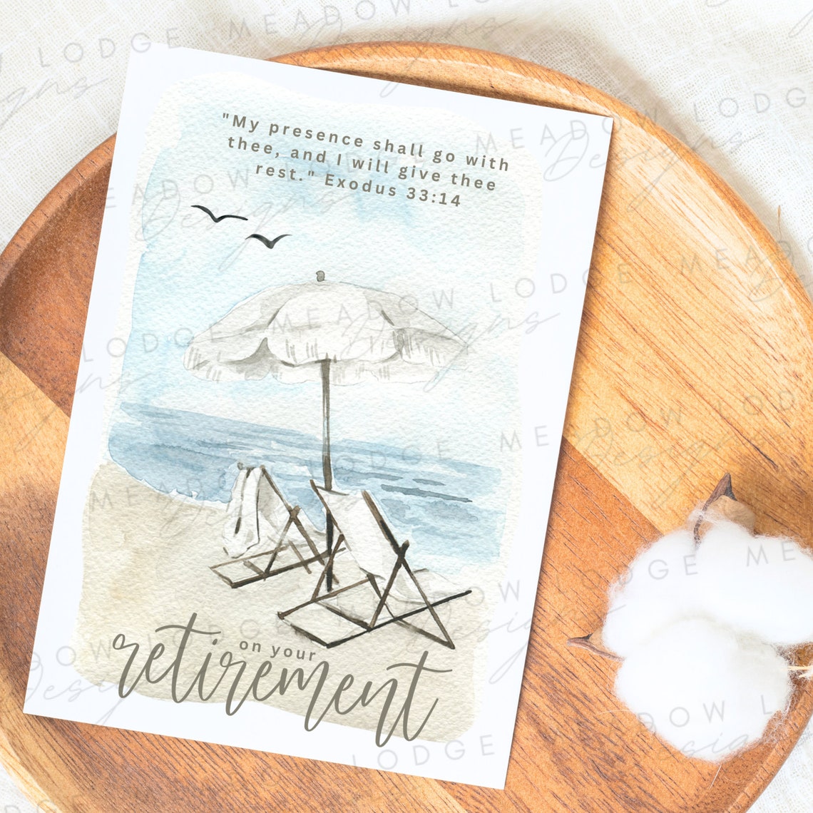 PRINTABLE Retirement Card, Instant Download Christian Retirement Card ...