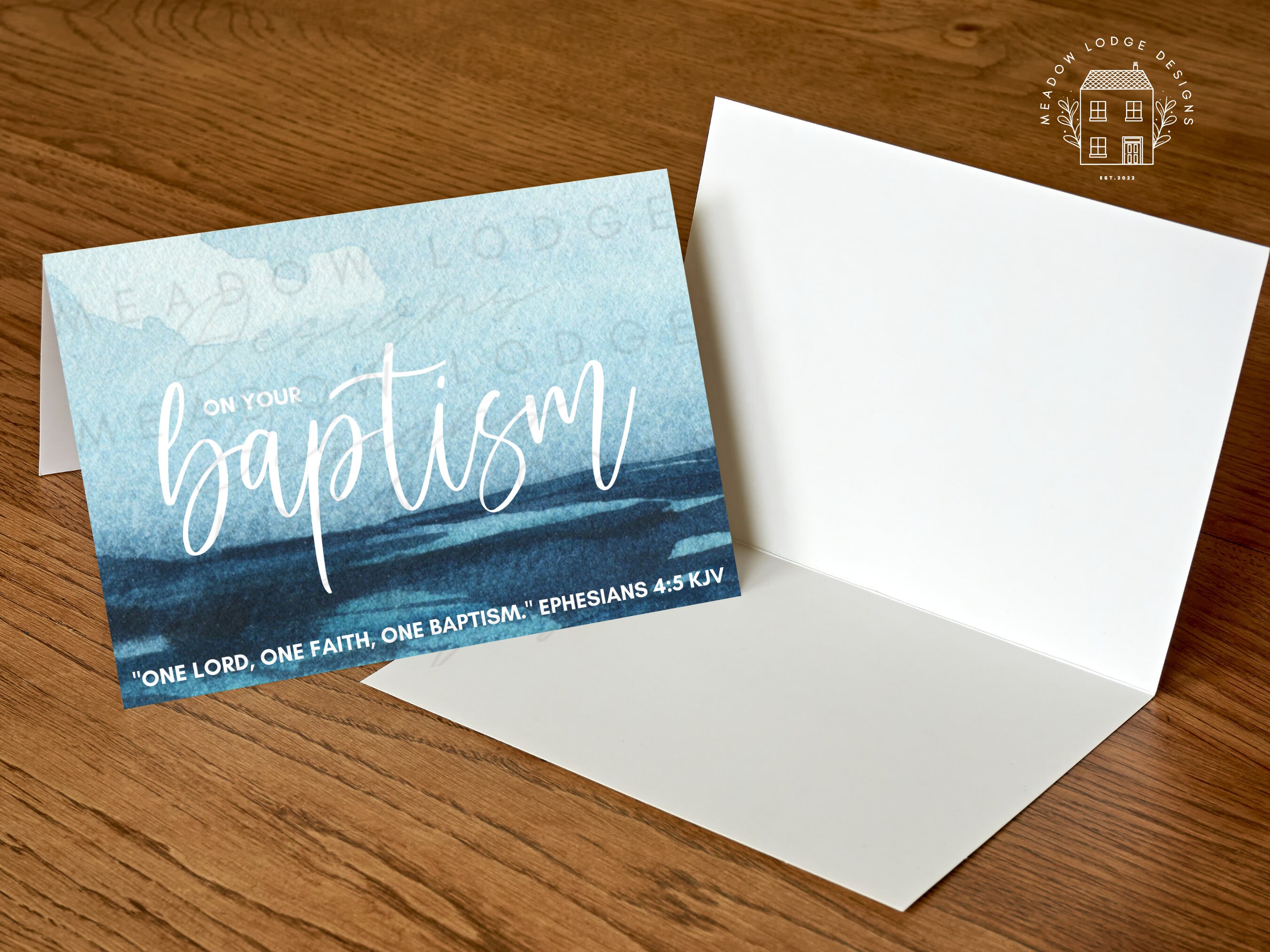 PRINTABLE Baptism Card Instant Download, Baptism Card, Printable Adult ...