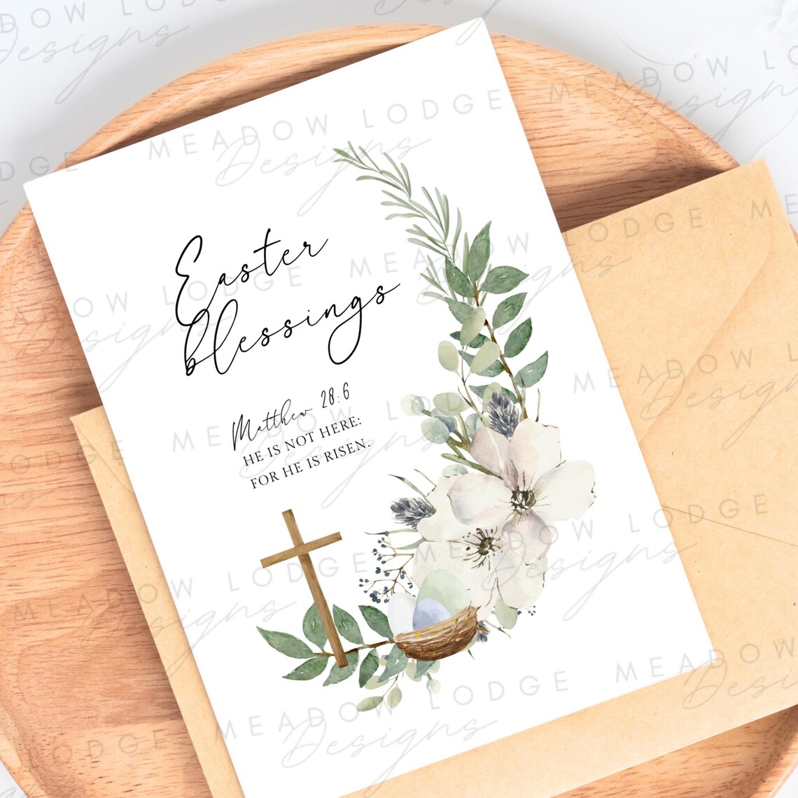PRINTABLE Religious Easter Card, Instant Download Resurrection Day ...