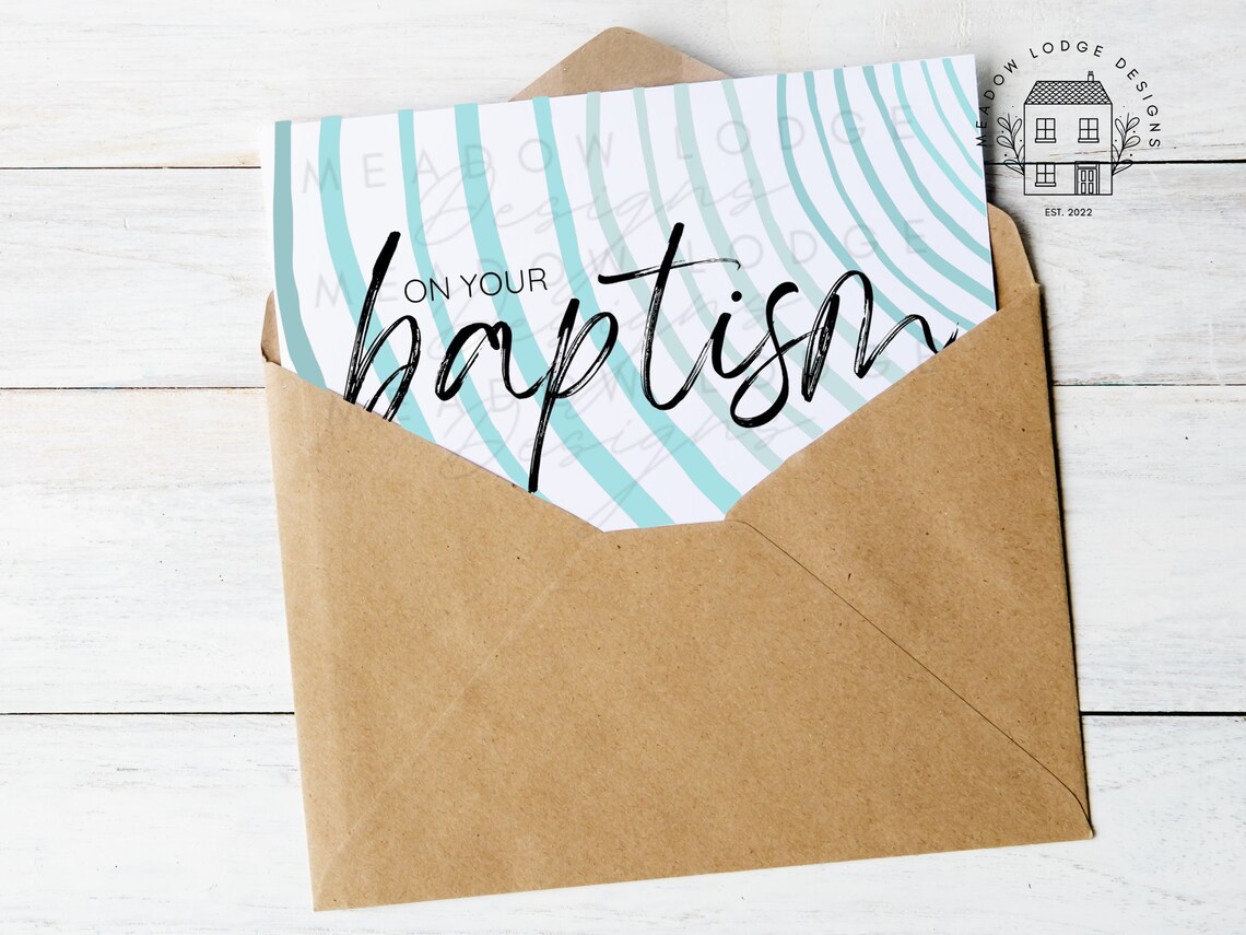 PRINTABLE Baptism Card, Instant Download Christian Baptism Card for ...