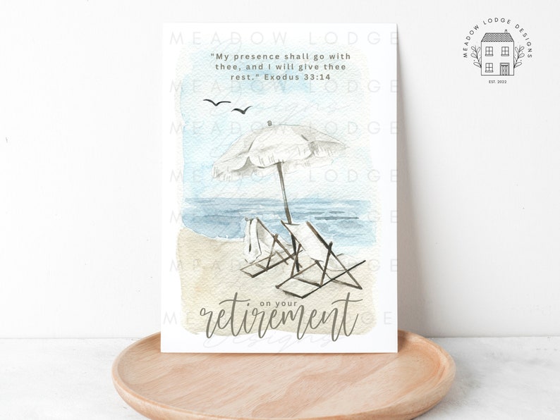 PRINTABLE Retirement Card Instant Download Christian - Etsy