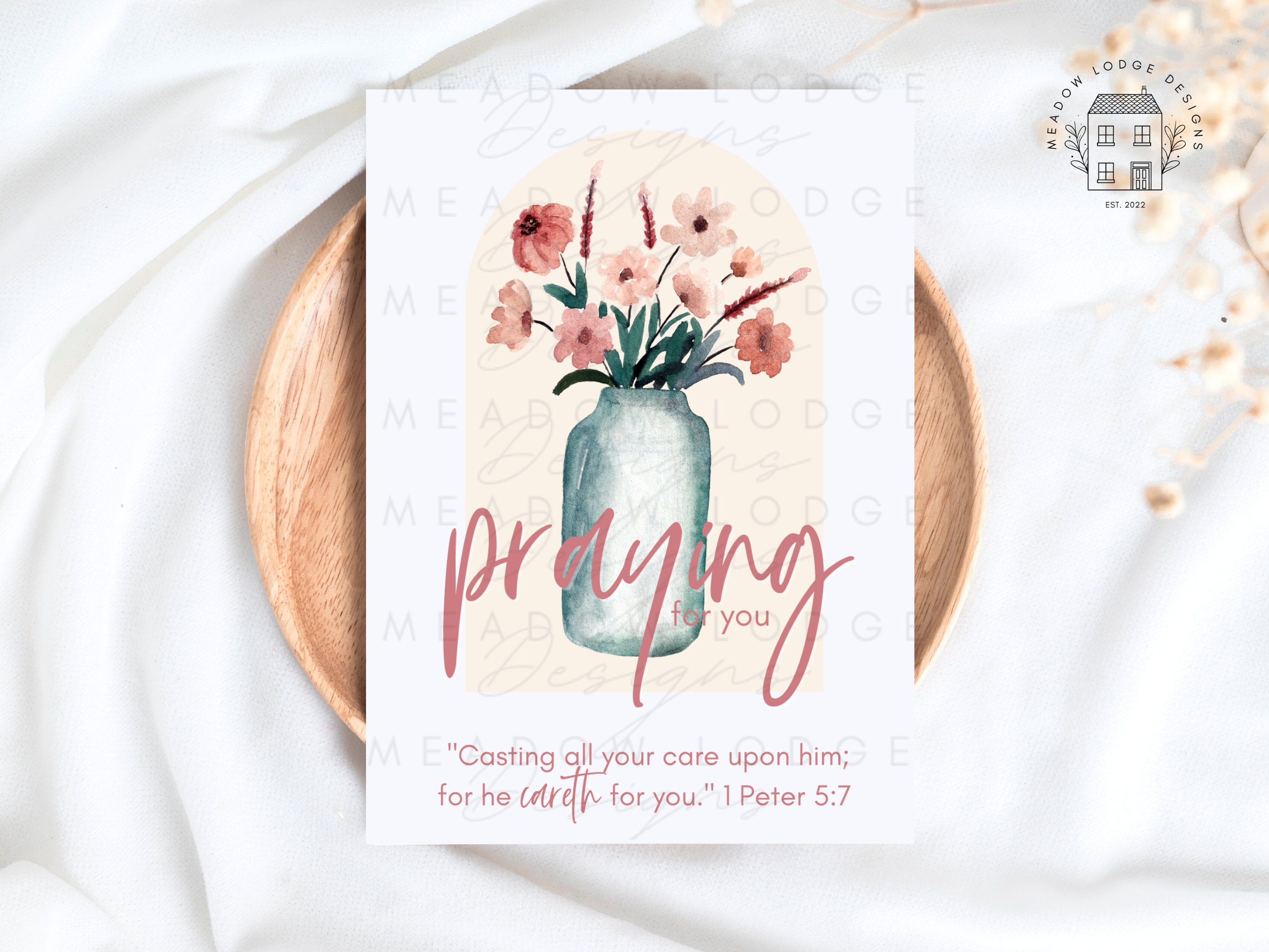 PRINTABLE Praying for You Christian Card Christian - Etsy