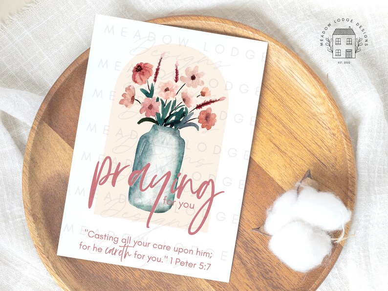 PRINTABLE Praying for You Christian Card Christian - Etsy