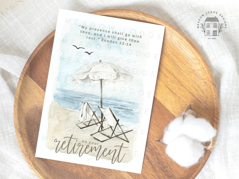 PRINTABLE Retirement Card Instant Download Christian - Etsy