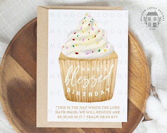 Kjv Birthday Card - Etsy