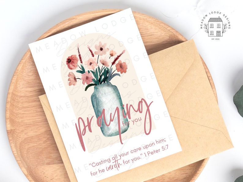 PRINTABLE Praying for You Christian Card Christian - Etsy