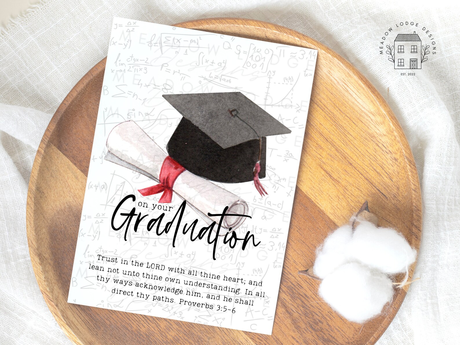 PRINTABLE Graduation Christian Card, Christian Graduation Card for Son ...