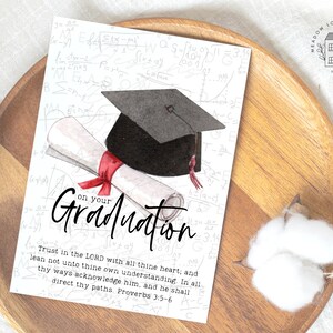 PRINTABLE Graduation Christian Card, Christian Graduation Card for Son ...
