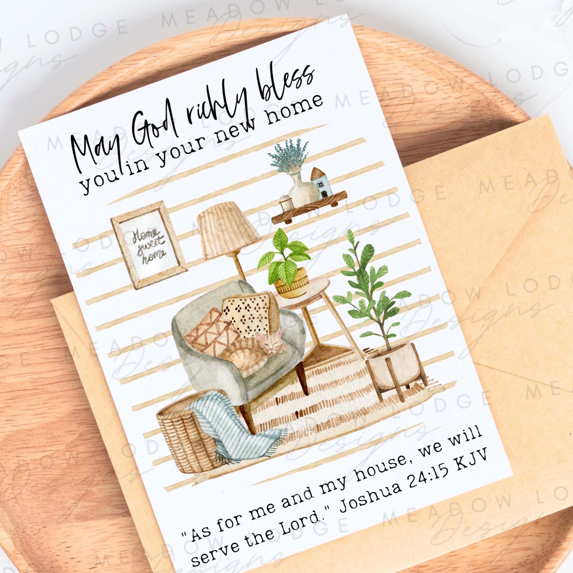 PRINTABLE God Bless You Christian New Home Card, Christian Housewarming ...