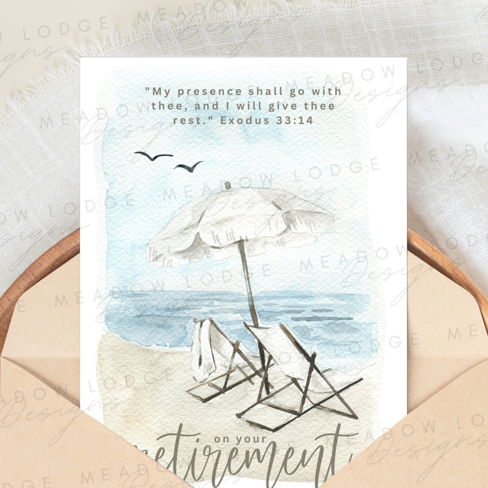 PRINTABLE Retirement Card, Instant Download Christian Retirement Card ...
